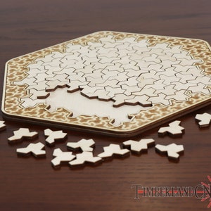 Monotile Puzzle, Aperiodic, Einstein, Jigsaw, SVG, Laser Cutting File ...