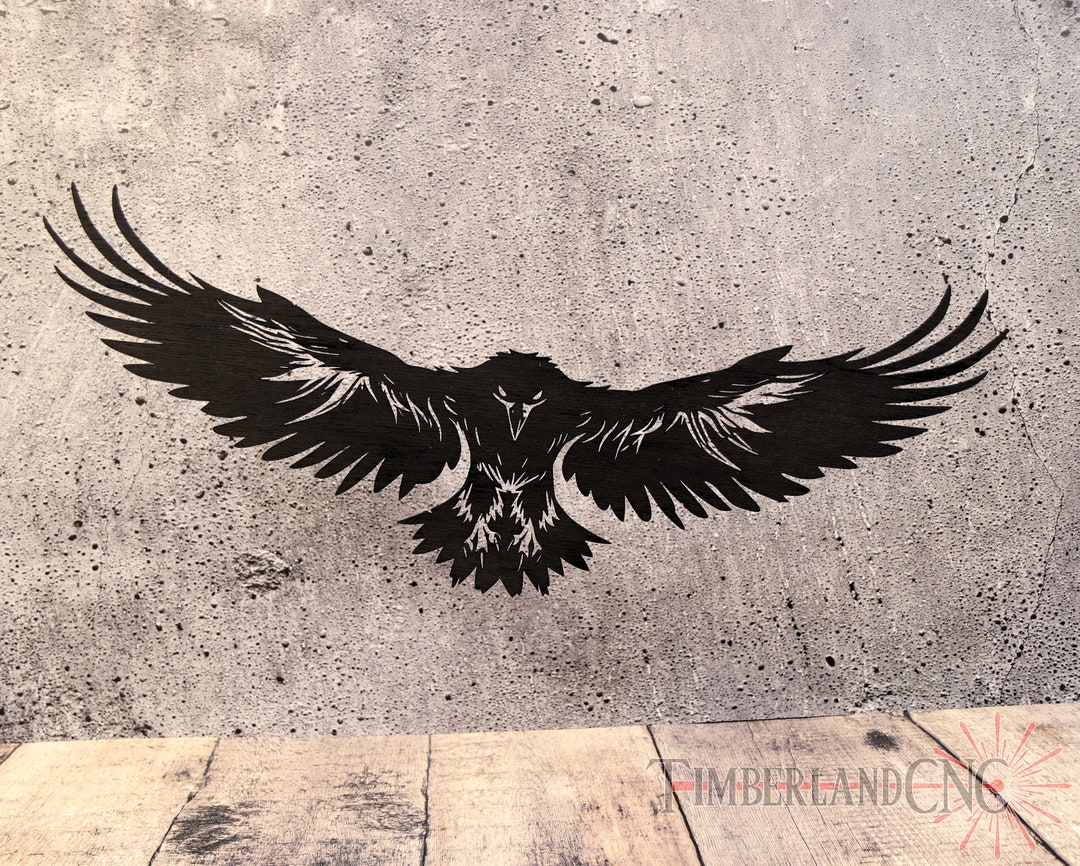 Eagle, Raven, Swooping Bird, DXF, SVG, Cutting Machine File - Etsy