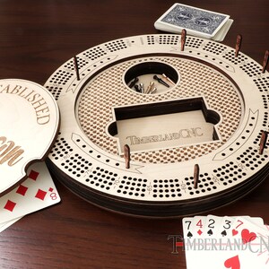 Cribbage Board, With Storage, Round, SVG, Laser Cutting File - Etsy