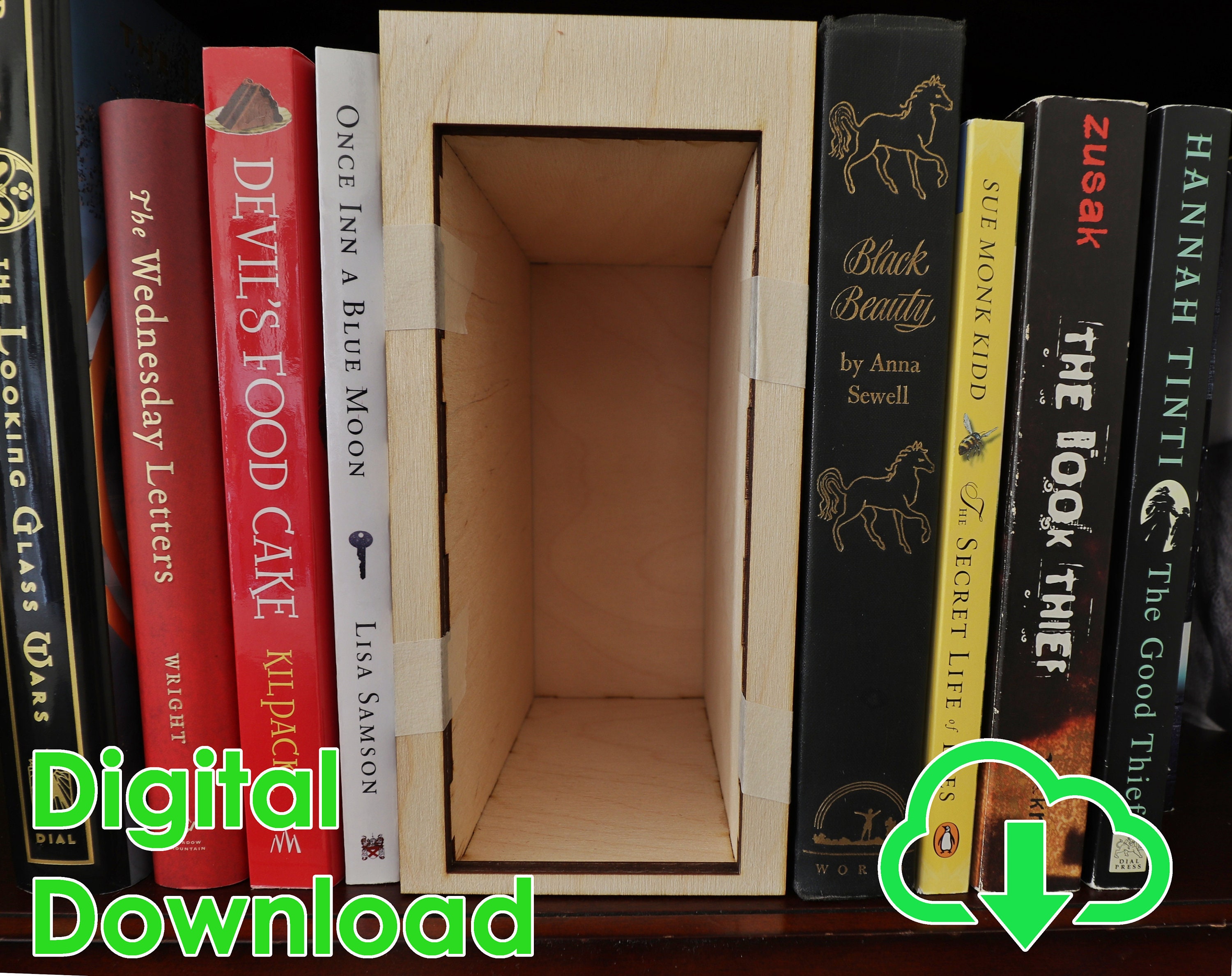 Empty Book Nook SVG DIY Laser Cutting File Digital | Etsy