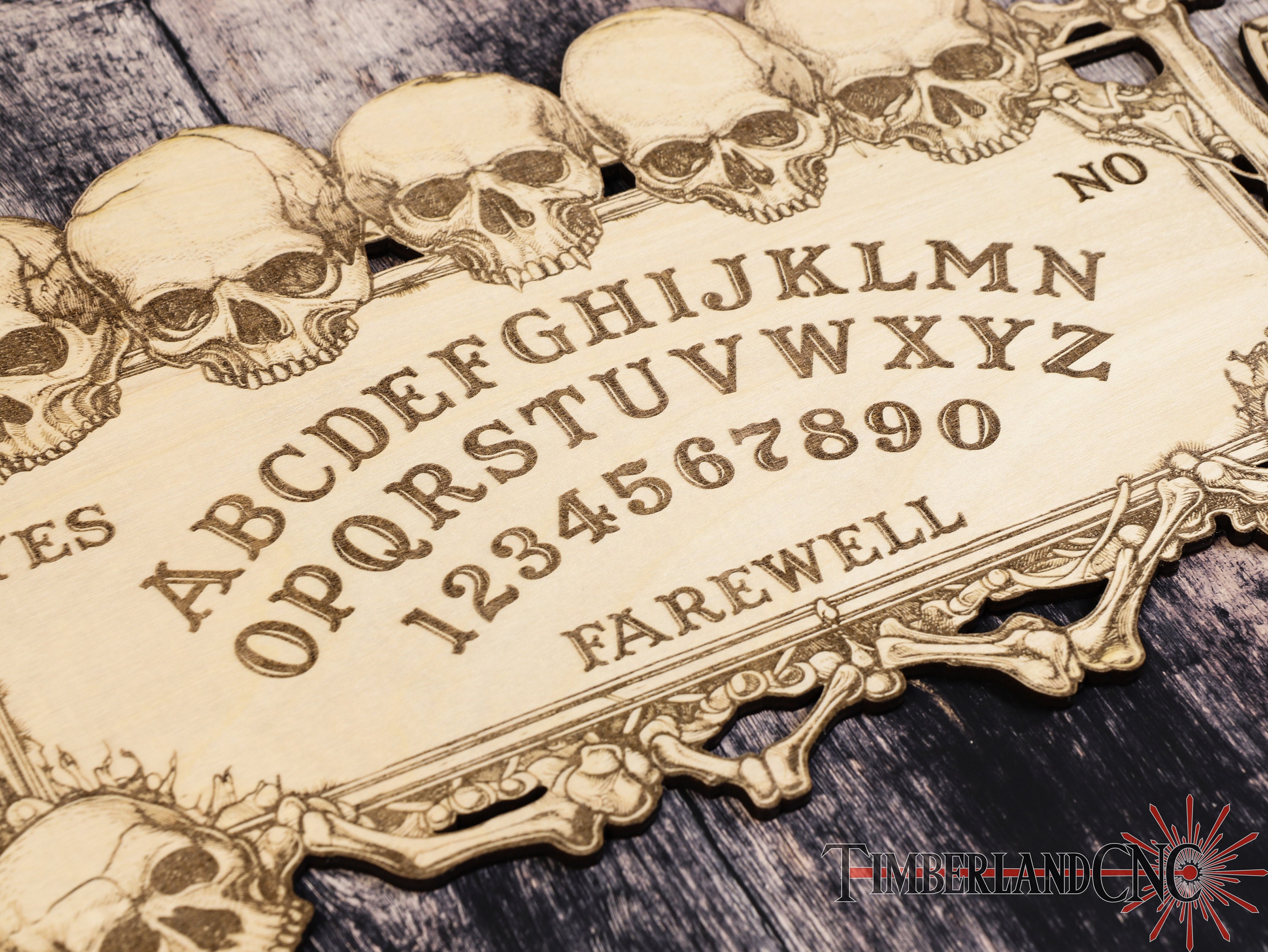 Spirit Board, Talking Board, Skull and Bones, Halloween, SVG, Laser ...