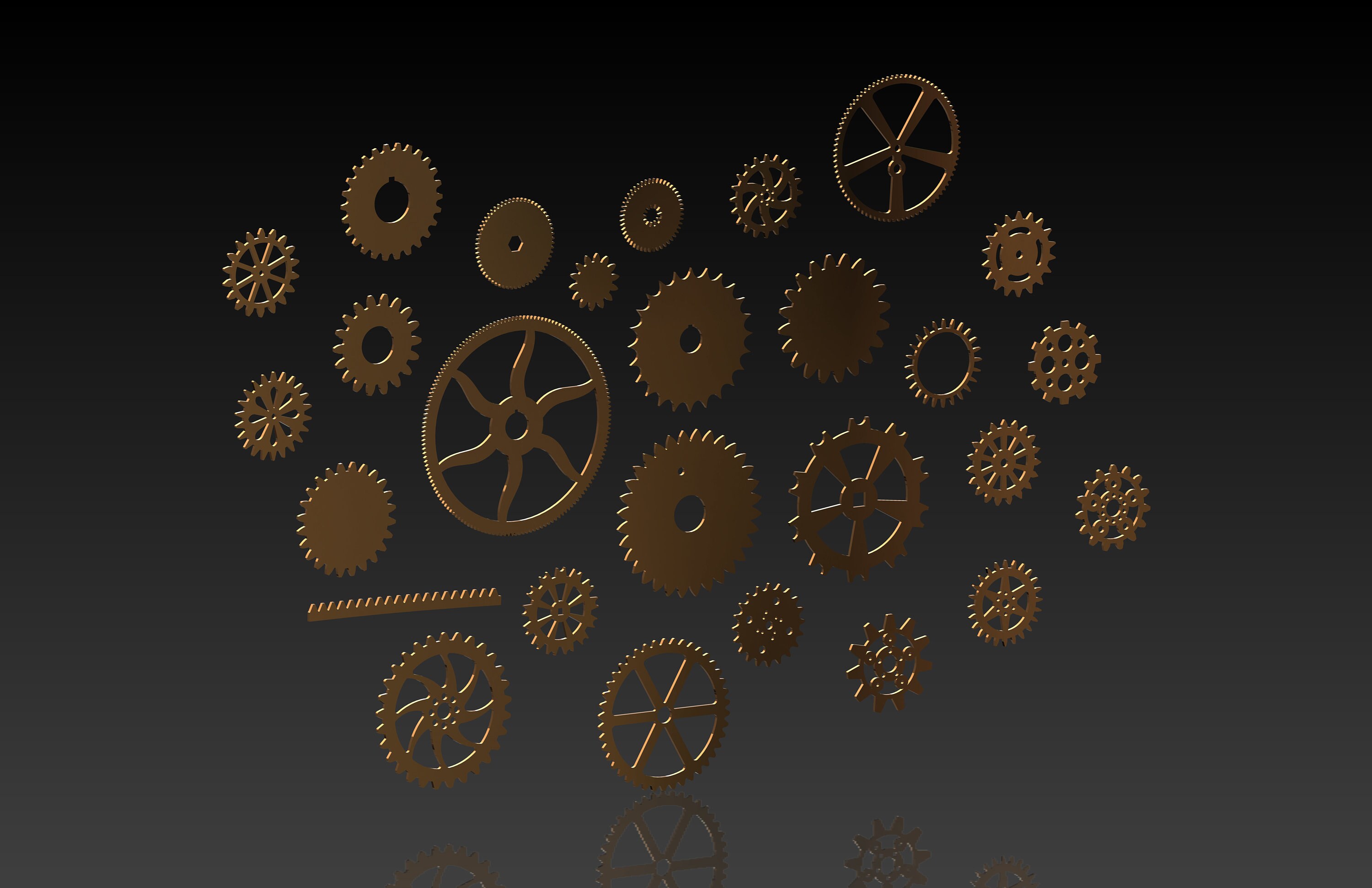 Gears Cogs Sprockets SVG Cutting File - Etsy