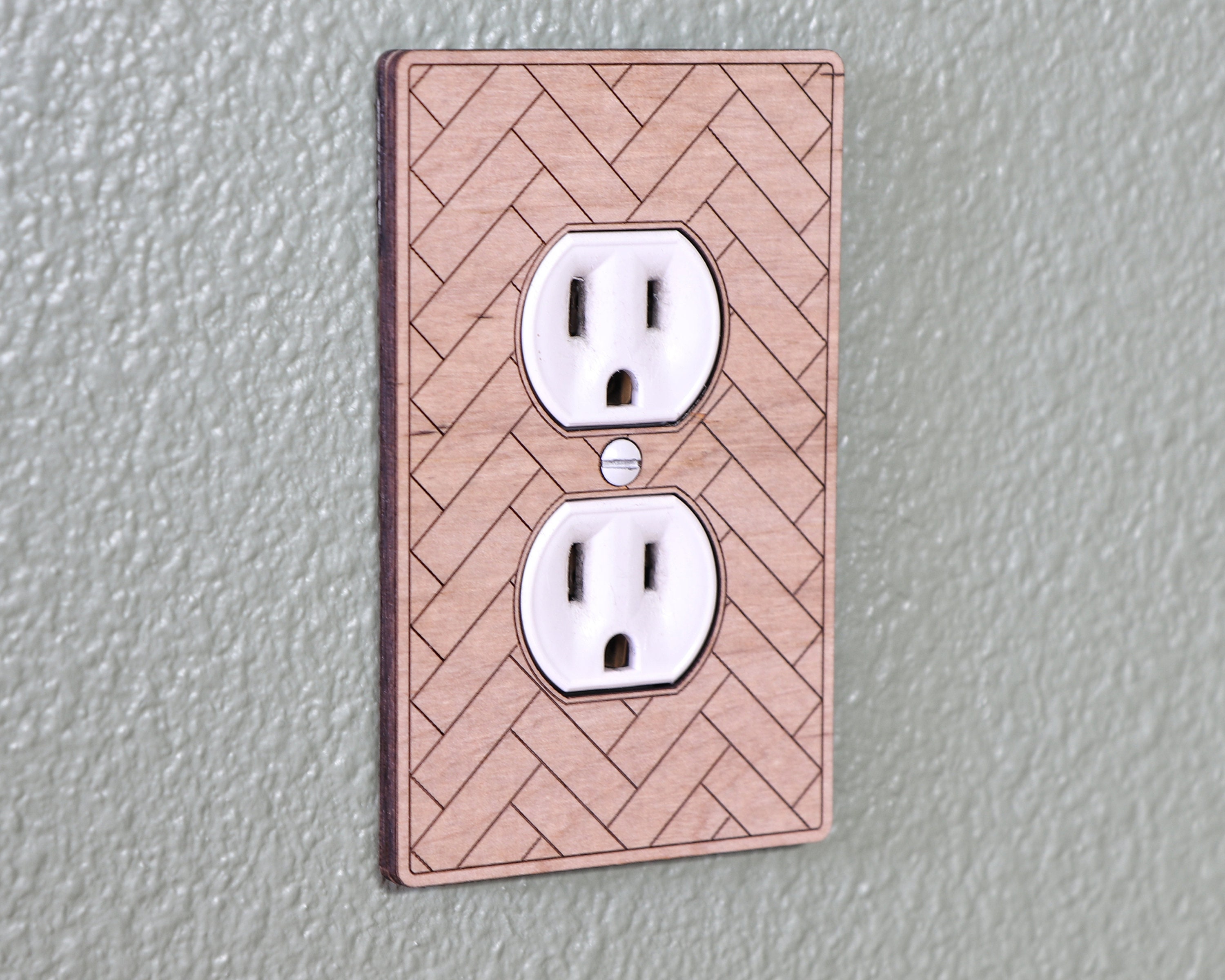 Laser Cut Light Switch Cover Plates: Herringbone SVG (digital Download ...