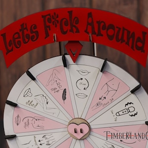 Sexy Foreplay Spinner Wheel, Laser Cut File (SVG, PDF, DXF) - Etsy