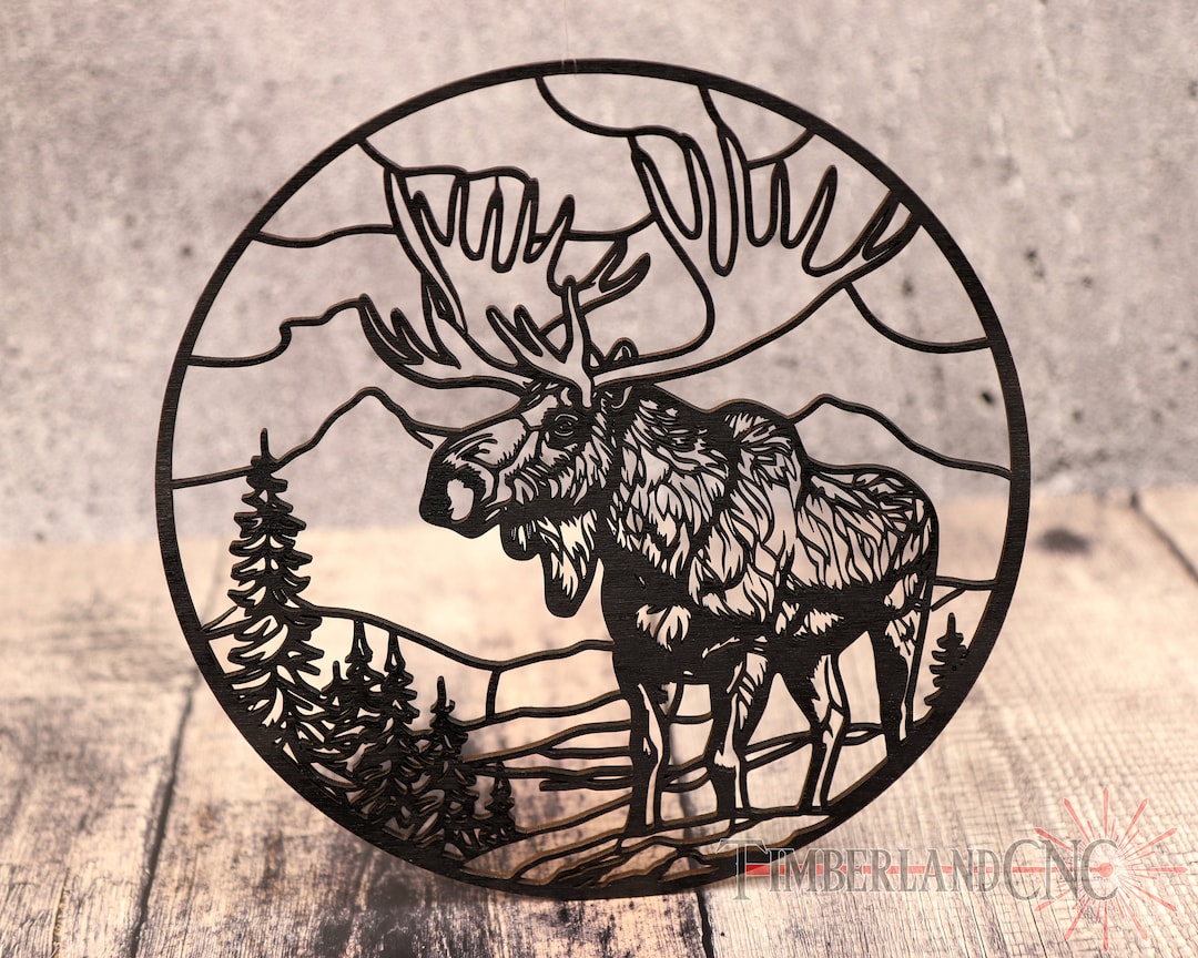 Moose, DXF, SVG, Cutting Machine File - Etsy