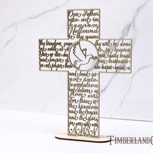 Lord's Prayer Cross, SVG, Laser Cutting File - Etsy