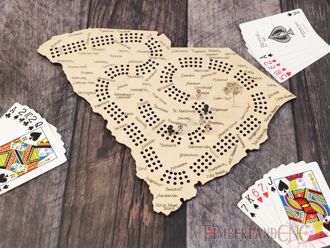 South Carolina Cribbage Pattern, SVG, Laser/cnc Cutting File - Etsy