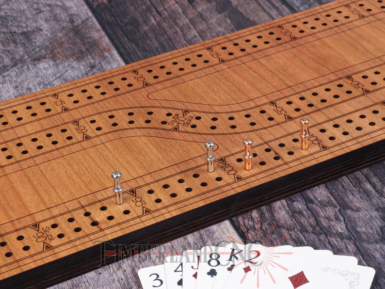 Large Cribbage Board for Visual or Grip Impaired, SVG, Laser Cutting ...