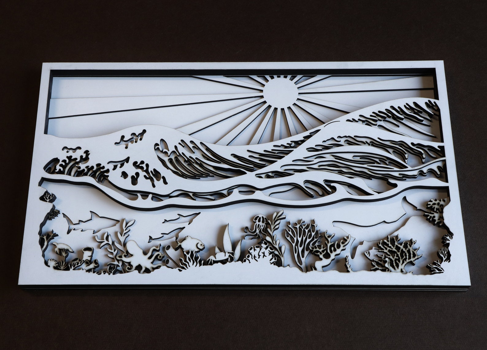 Ocean Scene, Undersea, Layered SVG, Cutting File - Etsy