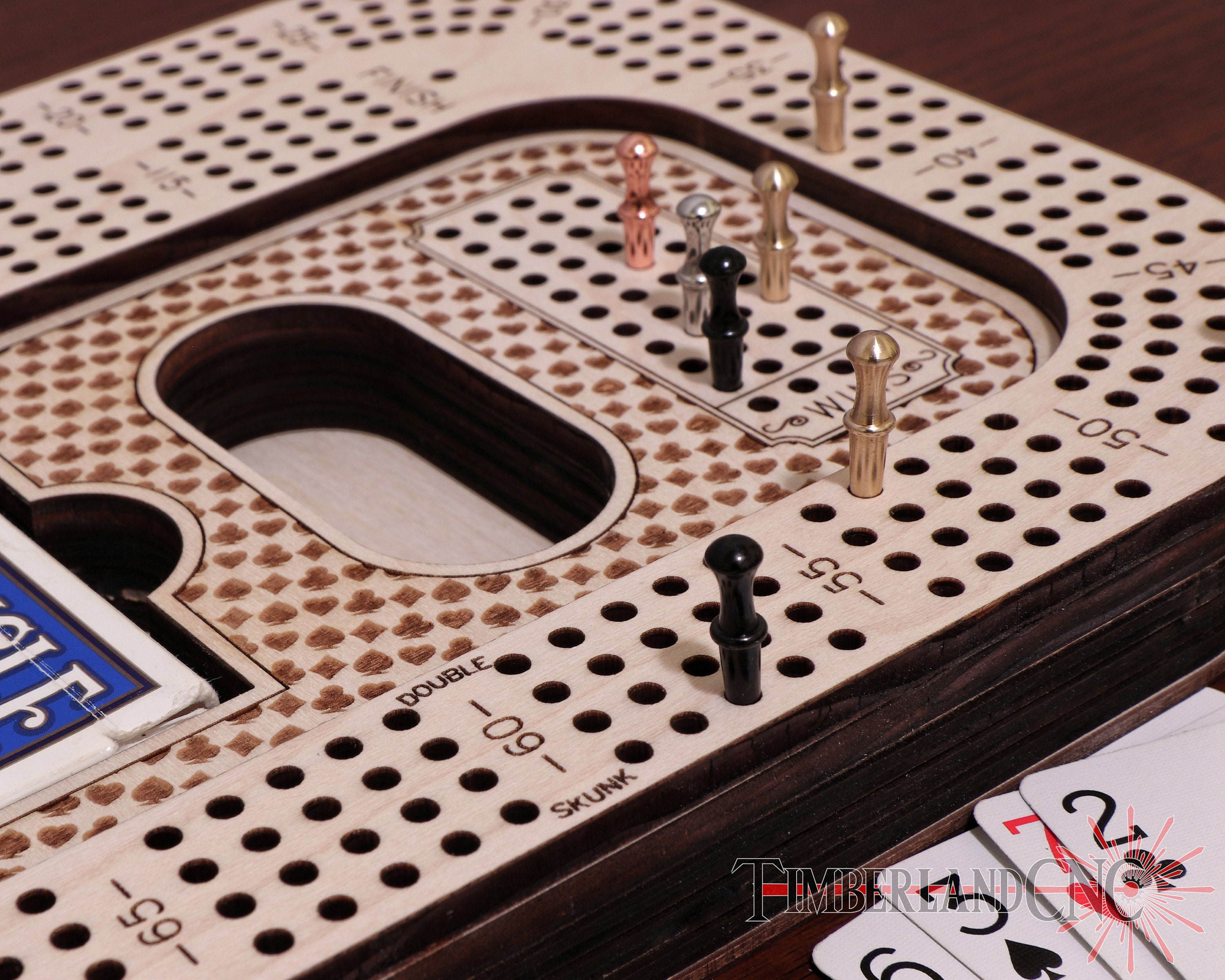 Cribbage Board With Storage SVG Laser Cutting File - Etsy Canada