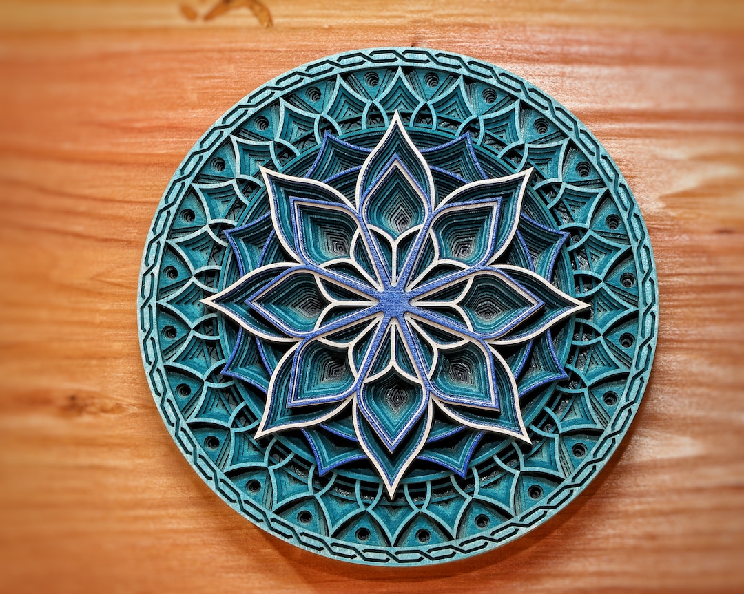 Multi Layer Mandala SVG, 16 Layers, Cutting File, Digital Download. - Etsy