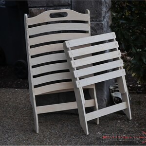 Portable Wooden Chair, SVG, CNC Router & Laser Cutting File - Etsy