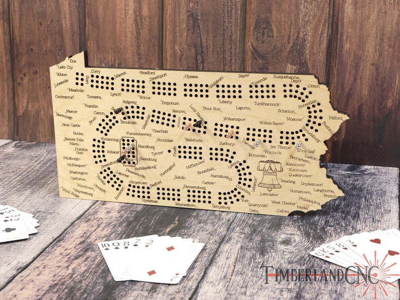 Pennsylvania Cribbage Pattern, SVG, Laser/cnc Cutting File - Etsy