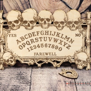 Spirit Board, Talking Board, Skull and Bones, Halloween, SVG, Laser ...