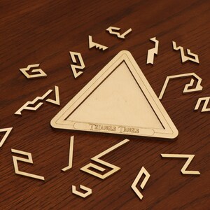 Triangle Puzzle, Tangle, Jigsaw Puzzle, SVG, Laser Cutting File - Etsy