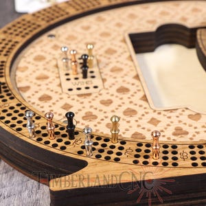 Standing Oval Cribbage, With Storage, Tree of Life, SVG, Laser/cnc ...