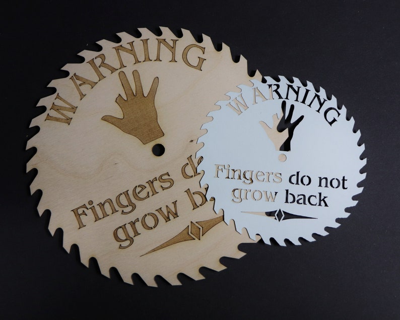 Fingers Do Not Grow Back Saw Blade Funny Shop Sign SVG - Etsy