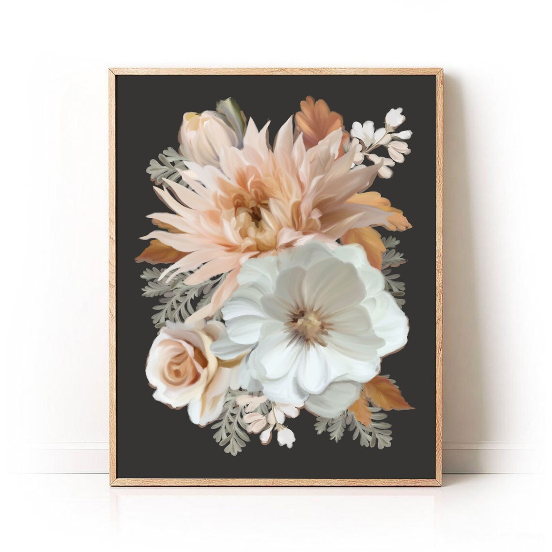 Boho Fall Art Print Fall Leaf Print Fall Wall Art Botanical - Etsy