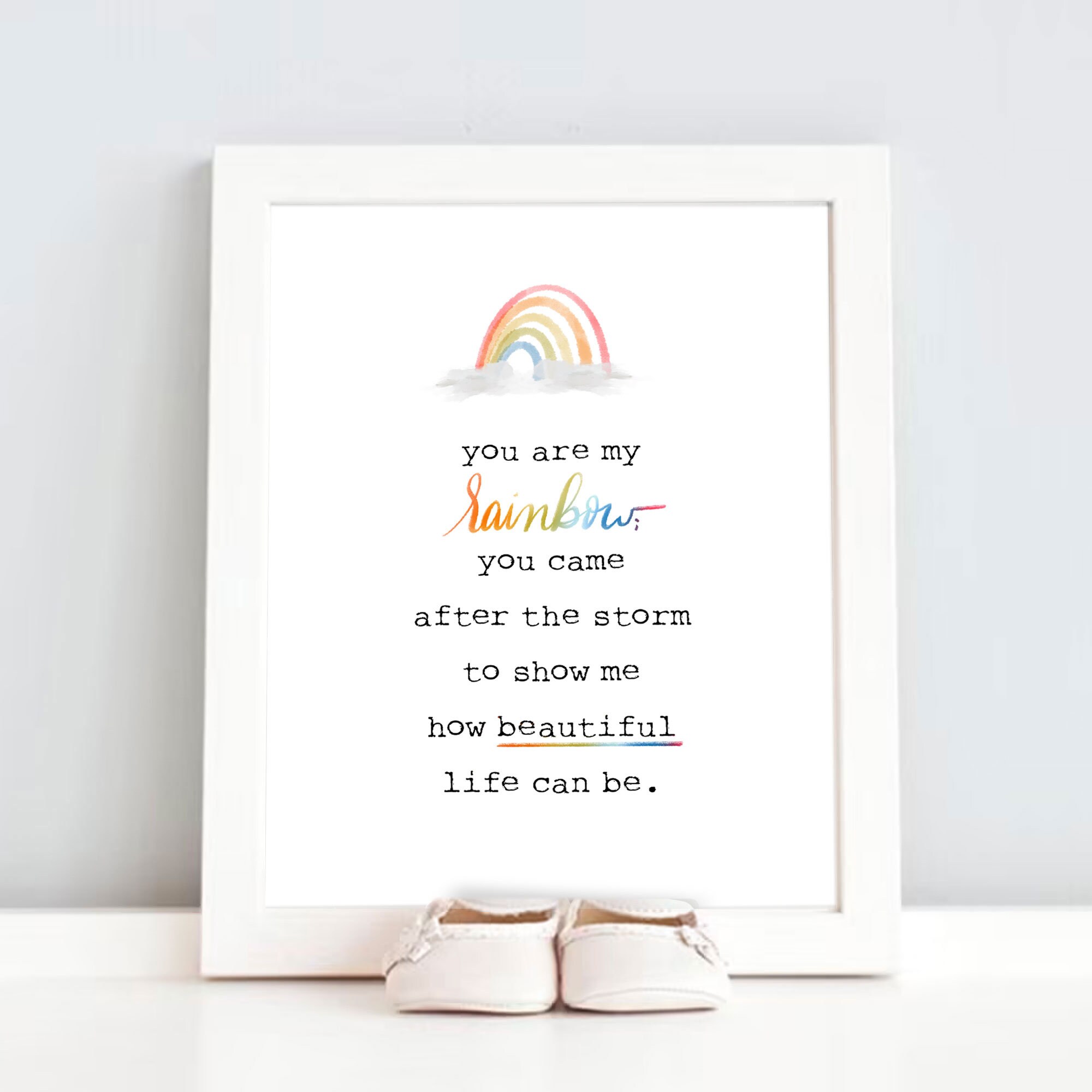 You Are My Rainbow Print Rainbow Nursery Artwork Rainbow - Etsy