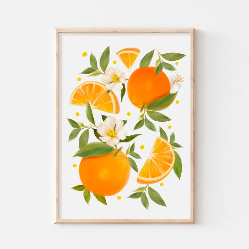 Orange Art Print - Etsy