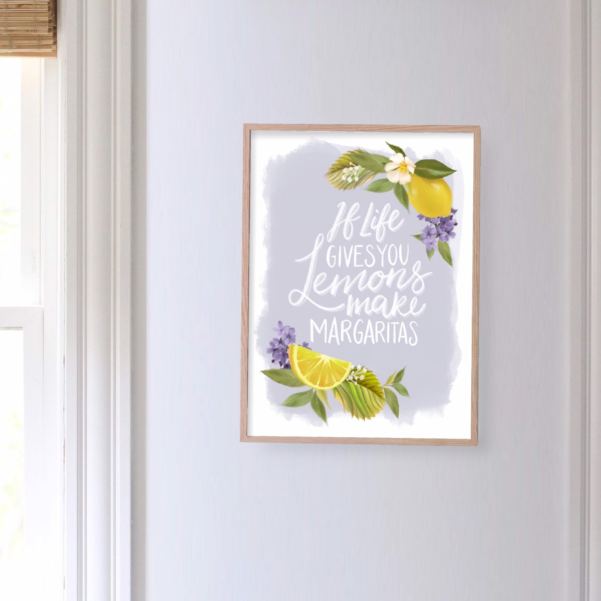 Life Gives You Lemon Wall Art Print Lemon Illustration Lemon - Etsy