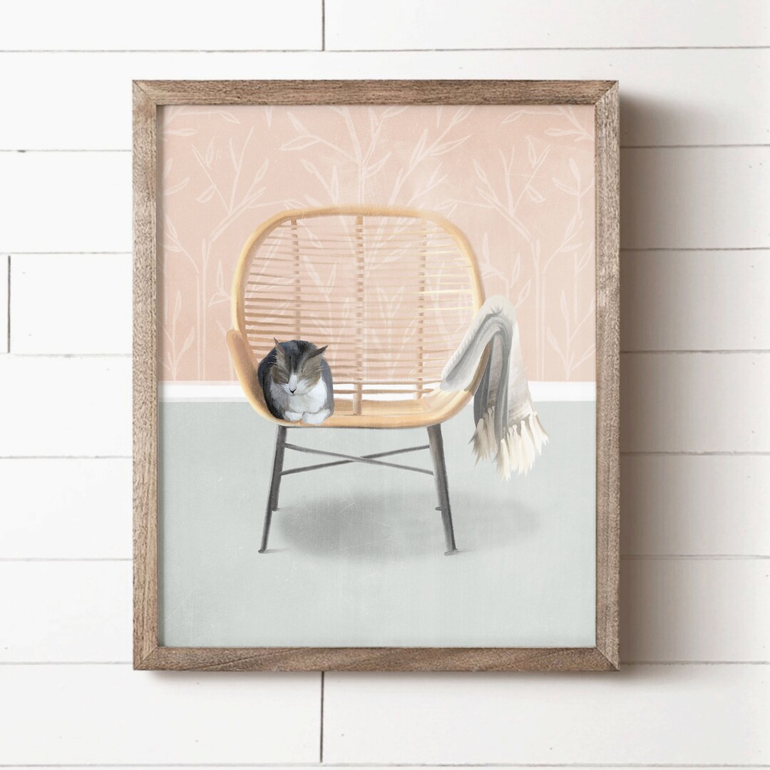Scandinavian Cat Print Kitten Print Cat Lover Print Cat - Etsy