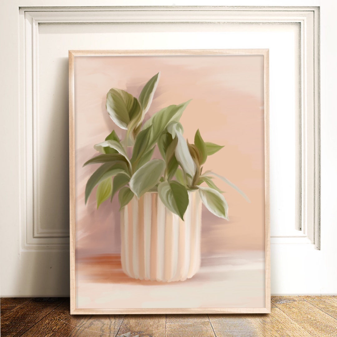House Plant Art Print, Watercolor Painting, Boho Decor, Plant Lover ...