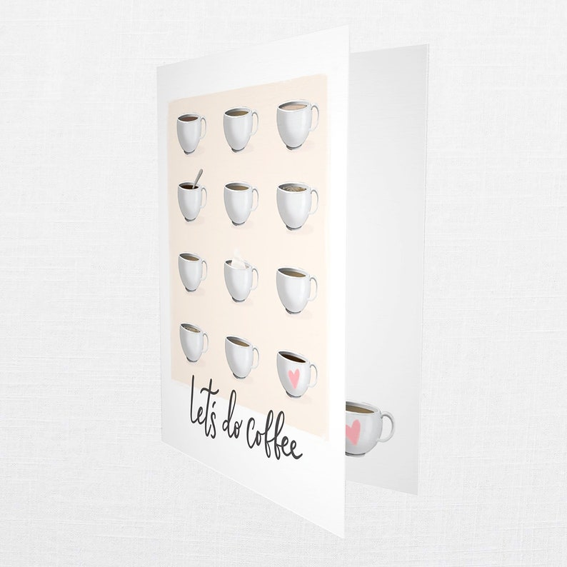 Coffee Card Coffee Date Coffee With Friends Coffee Lover | Etsy
