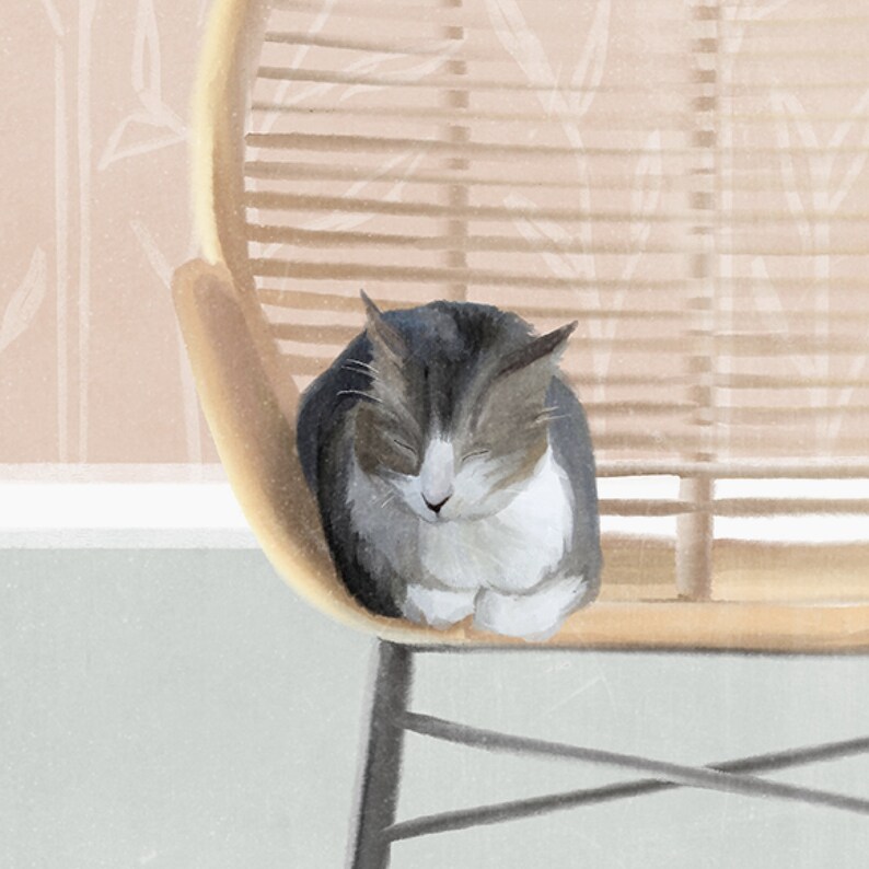 Scandinavian Cat Print Kitten Print Cat Lover Print Cat - Etsy