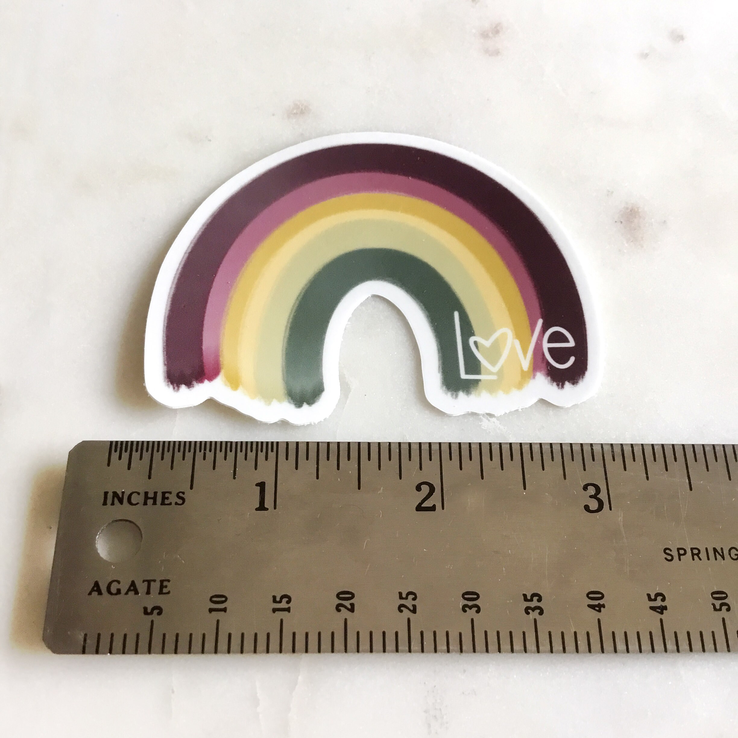 Rainbow Sticker Rainbow Love Sticker Laptop Sticker | Etsy