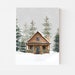 Rustic Winter Cabin Picture Frame Handcrafted Holiday Decor - Etsy