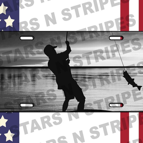 Hunt/fish Aluminum License Plate - Etsy