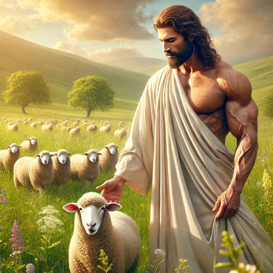 Buff Jesus Photo Download - Etsy