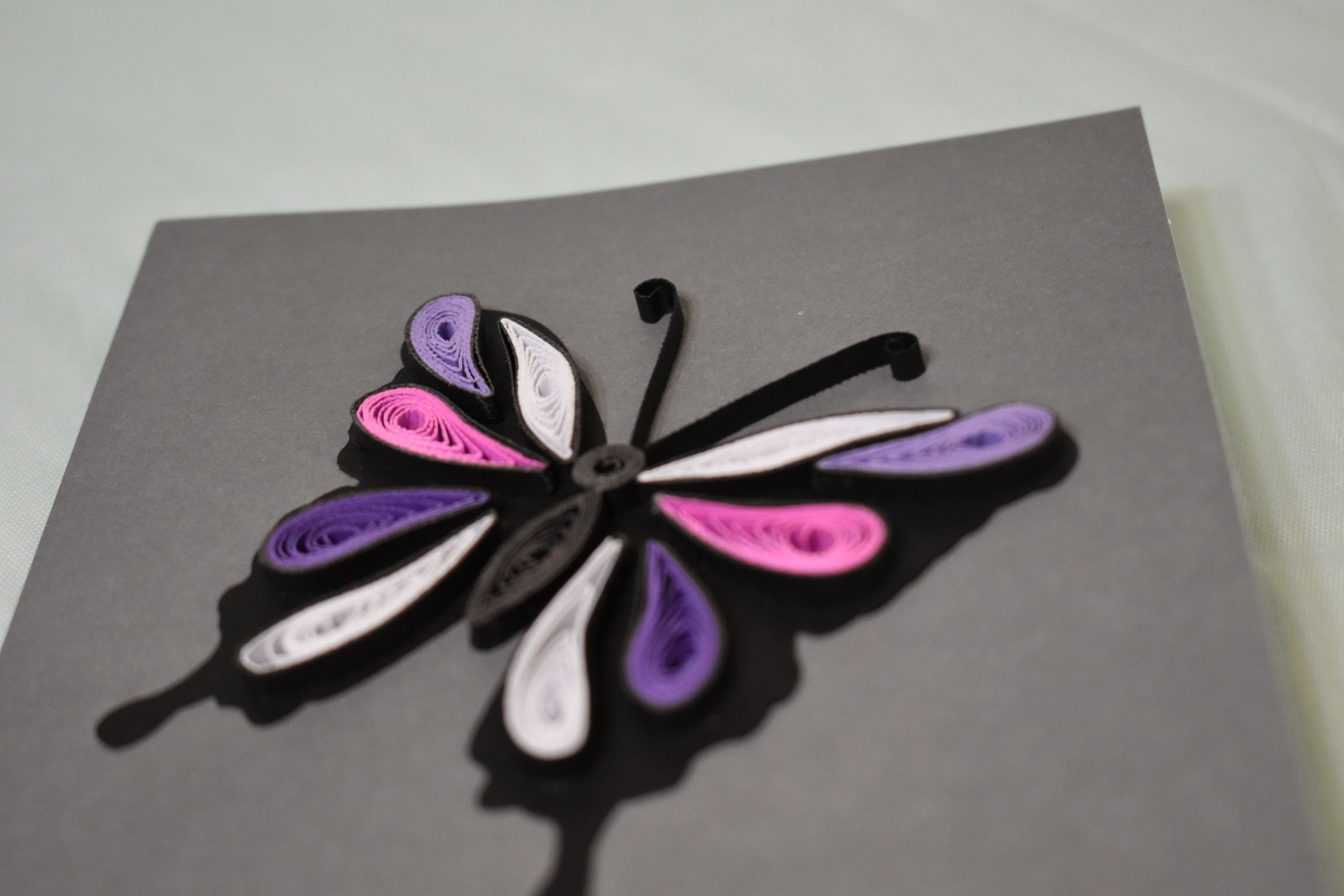 Butterfly Quilled Greeting Card, Paper Quilling Card, Butterfly ...