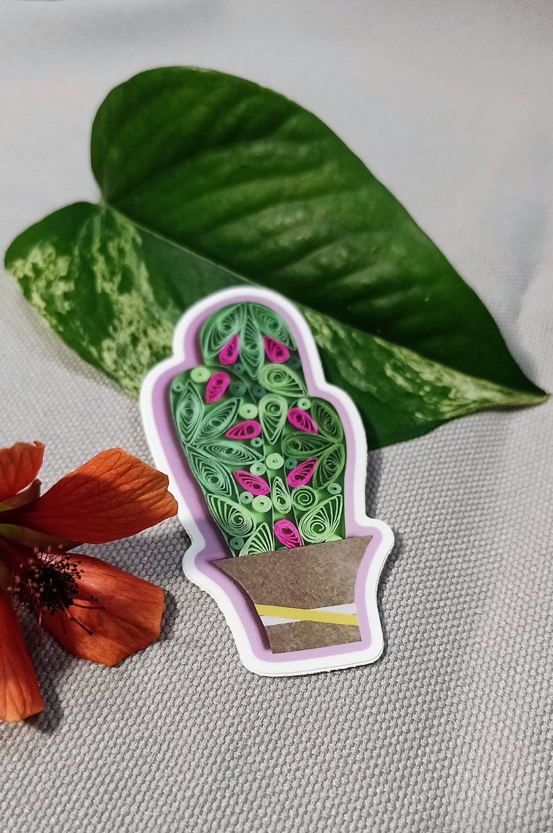 Cactus Plant Sticker - Etsy