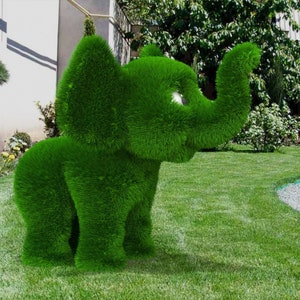 Outdoor Tyrannosaurus Rex T-rex Topiary Green Figures Covered in ...