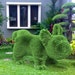 Faux Grass French Bulldog Garden and Yard Decoration Topiary: Outdoor ...