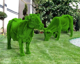 Outdoor Tyrannosaurus Rex T-rex Topiary Green Figures Covered - Etsy