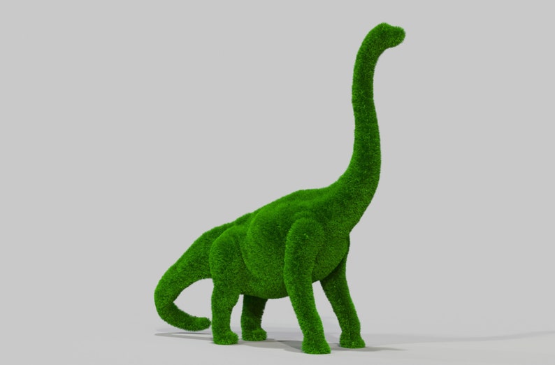 Outdoor Dinosaur Brontosaurus Topiary Green Figures Landscaping ...