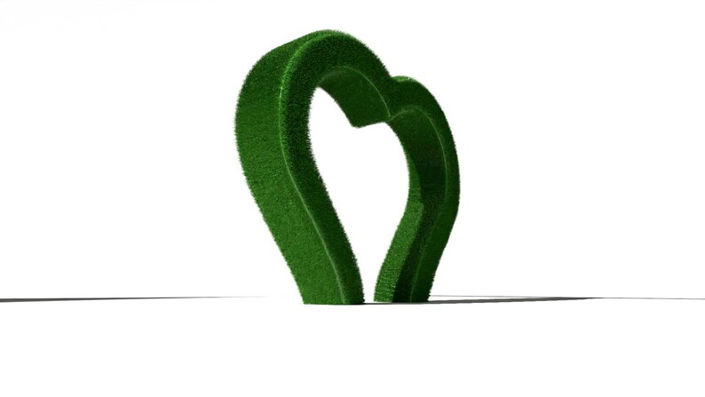 Outdoor Heart Arch Topiary Green Figures Landscaping Sculpture in ...