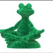 Outdoor Animal Sitting Yoga Frog Topiary Green Figures 67” Covered in ...