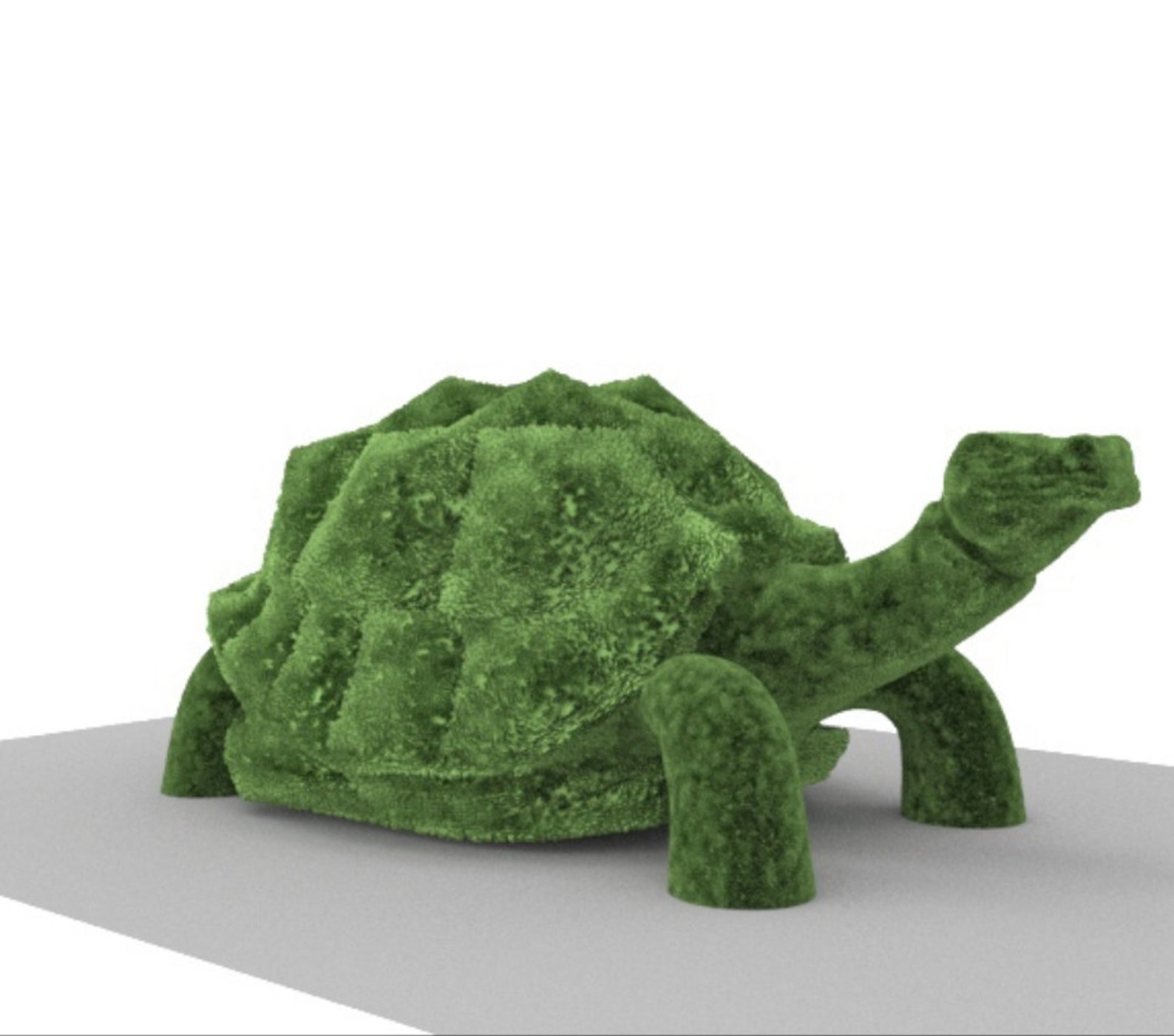 Outdoor Animal Turtle Topiary Green Figures Covered in Artificial Grass ...