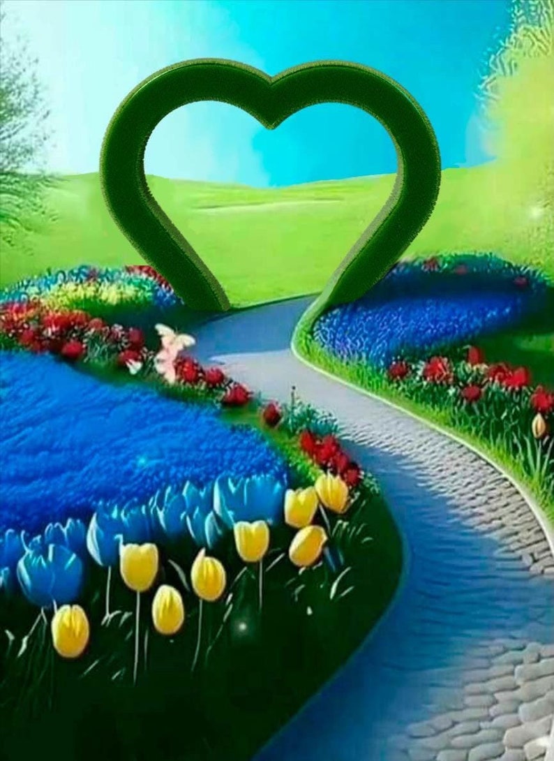 Outdoor Heart Arch Topiary Green Figures Landscaping Sculpture in Artificial Grass Great for ...