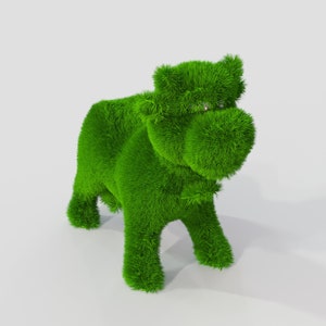 Artificial Grass Cow Topiary: Outdoor Garden Sculpture (l50"x W20"x H39 ...