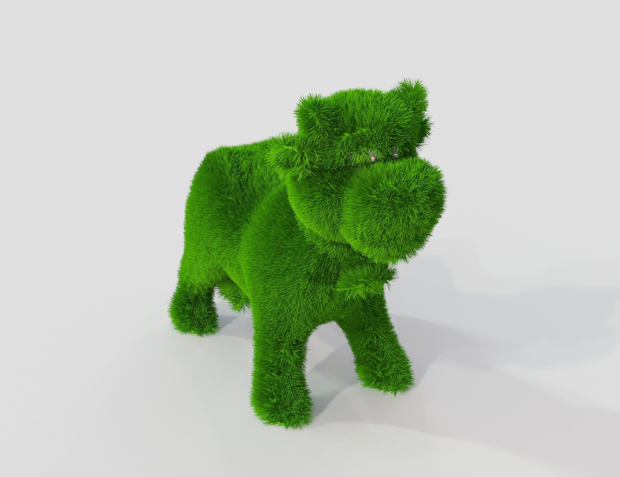 Artificial Grass Cow Topiary: Outdoor Garden Sculpture (l50"x W20"x H39 ...