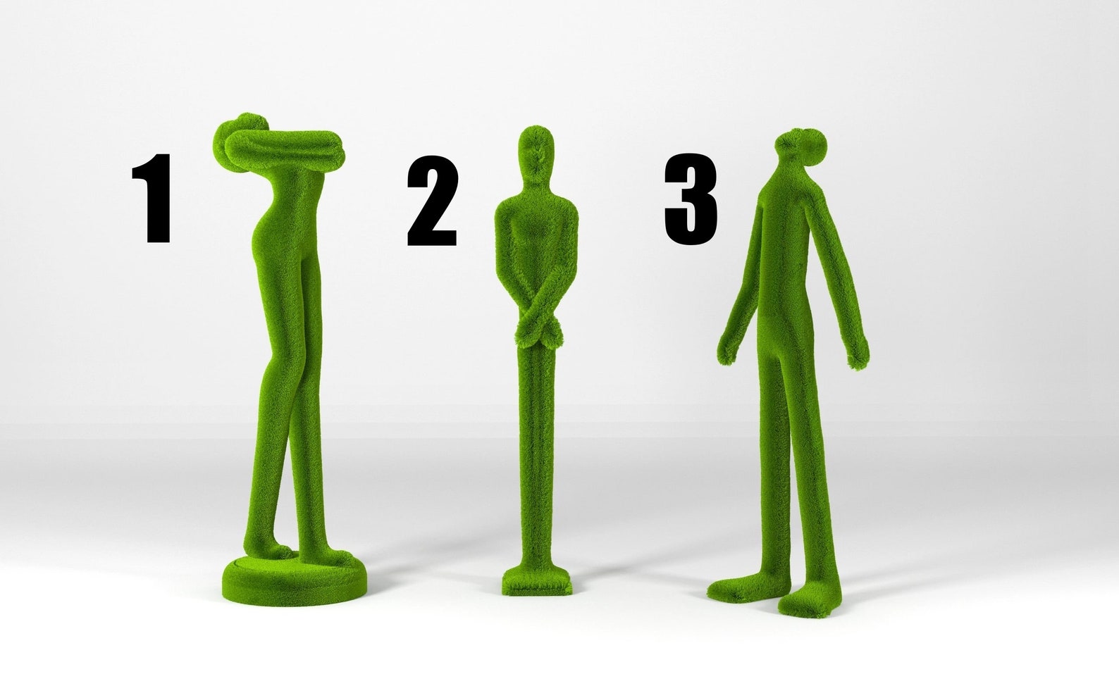 Outdoor Man Yard Decor Synthesizer, Realist, Dreamer Topiary Green ...