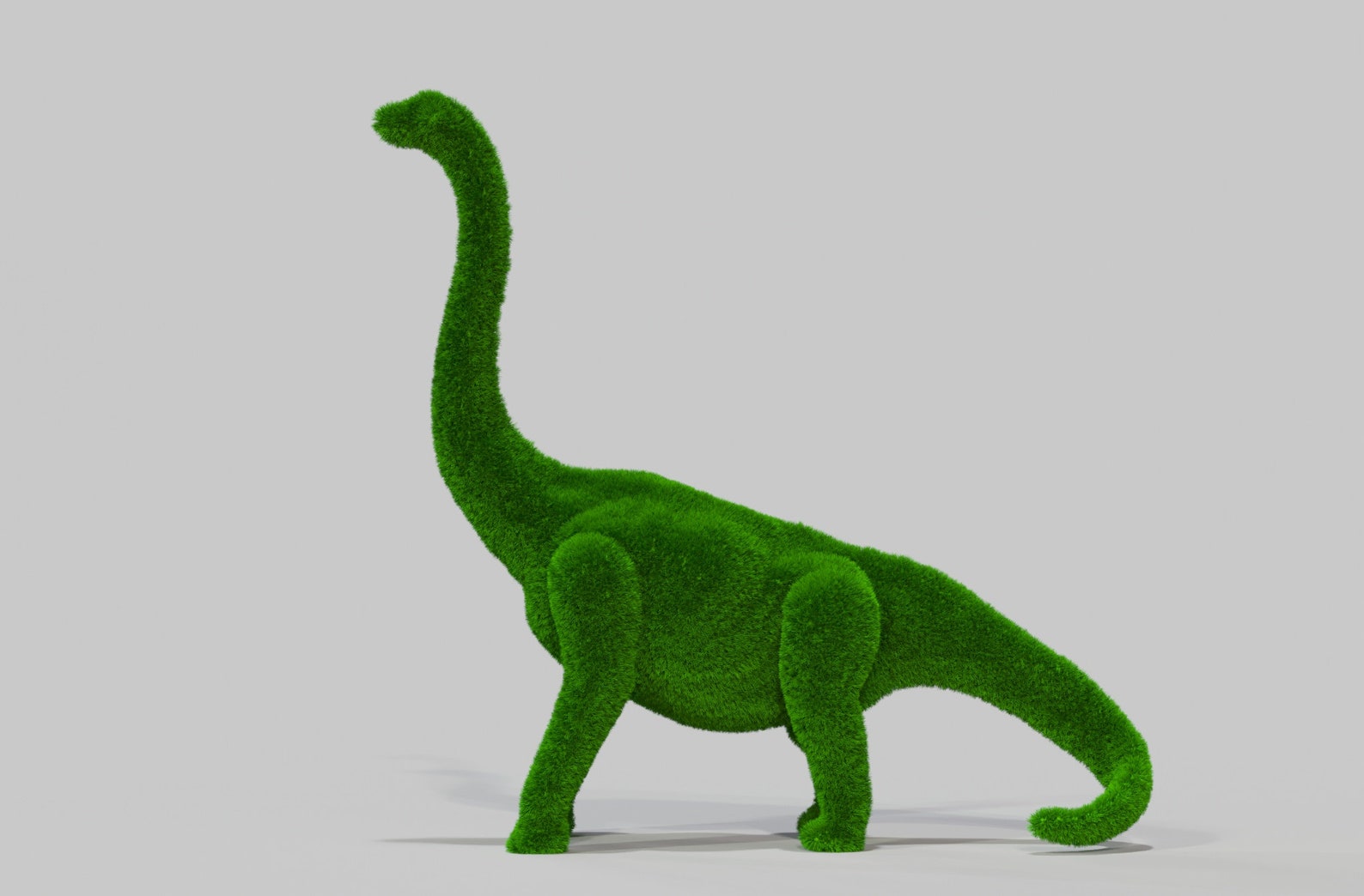 Outdoor Dinosaur Brontosaurus Topiary Green Figures Landscaping ...
