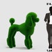 Outdoor Animal Poodle Topiary Green Figures Covered in Artificial Grass ...