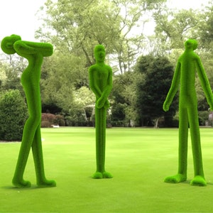 Outdoor Man Yard Decor Synthesizer, Realist, Dreamer Topiary Green ...