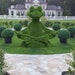 Outdoor Animal Sitting Yoga Frog Topiary Green Figures 67” Covered in ...
